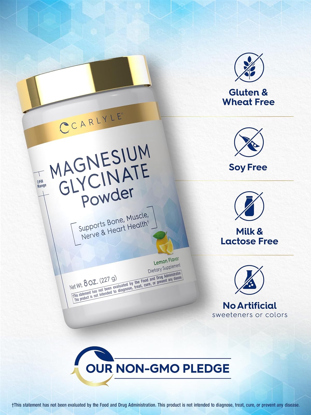 Magnesium glycinate for stress relief