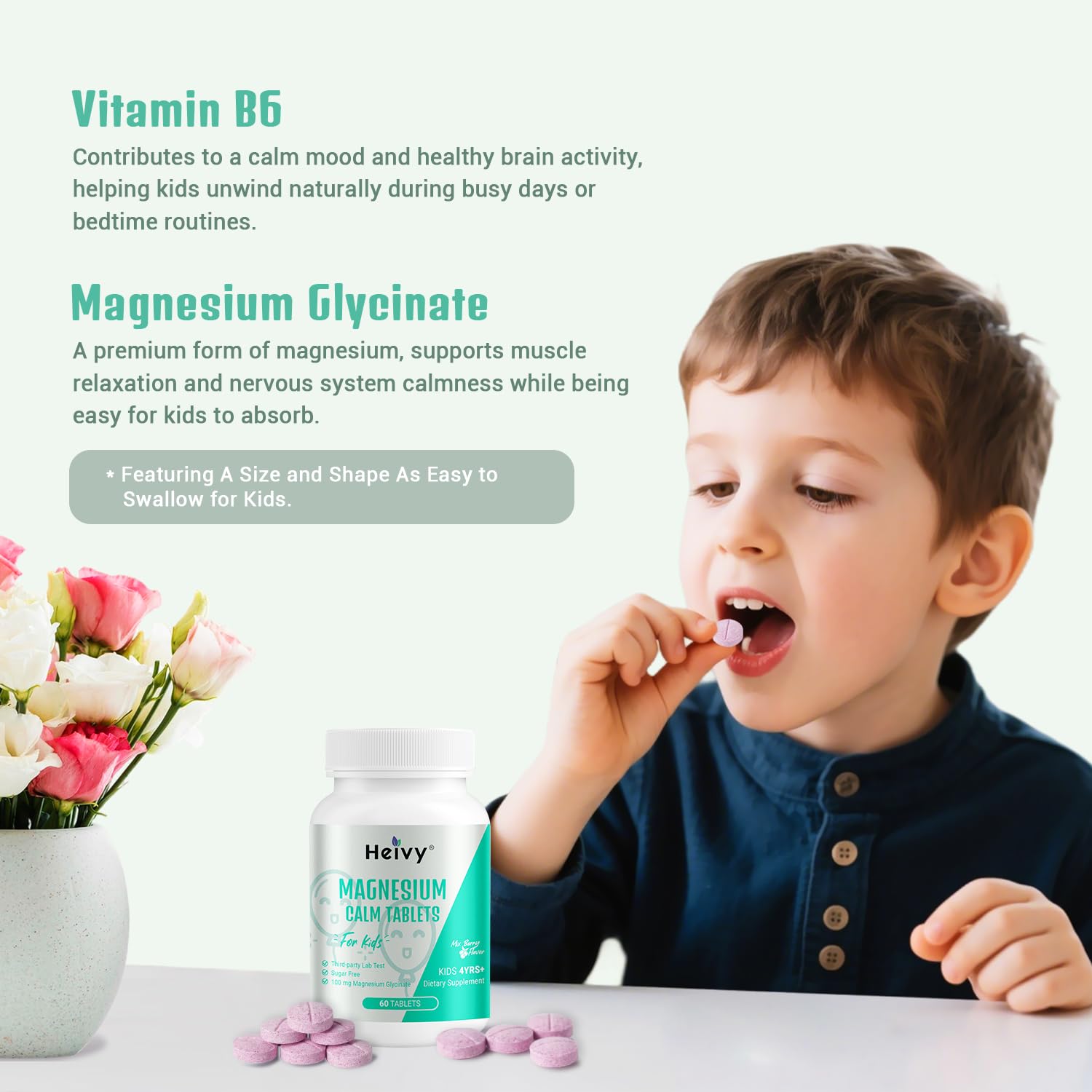 Magnesium glycinate for stress relief