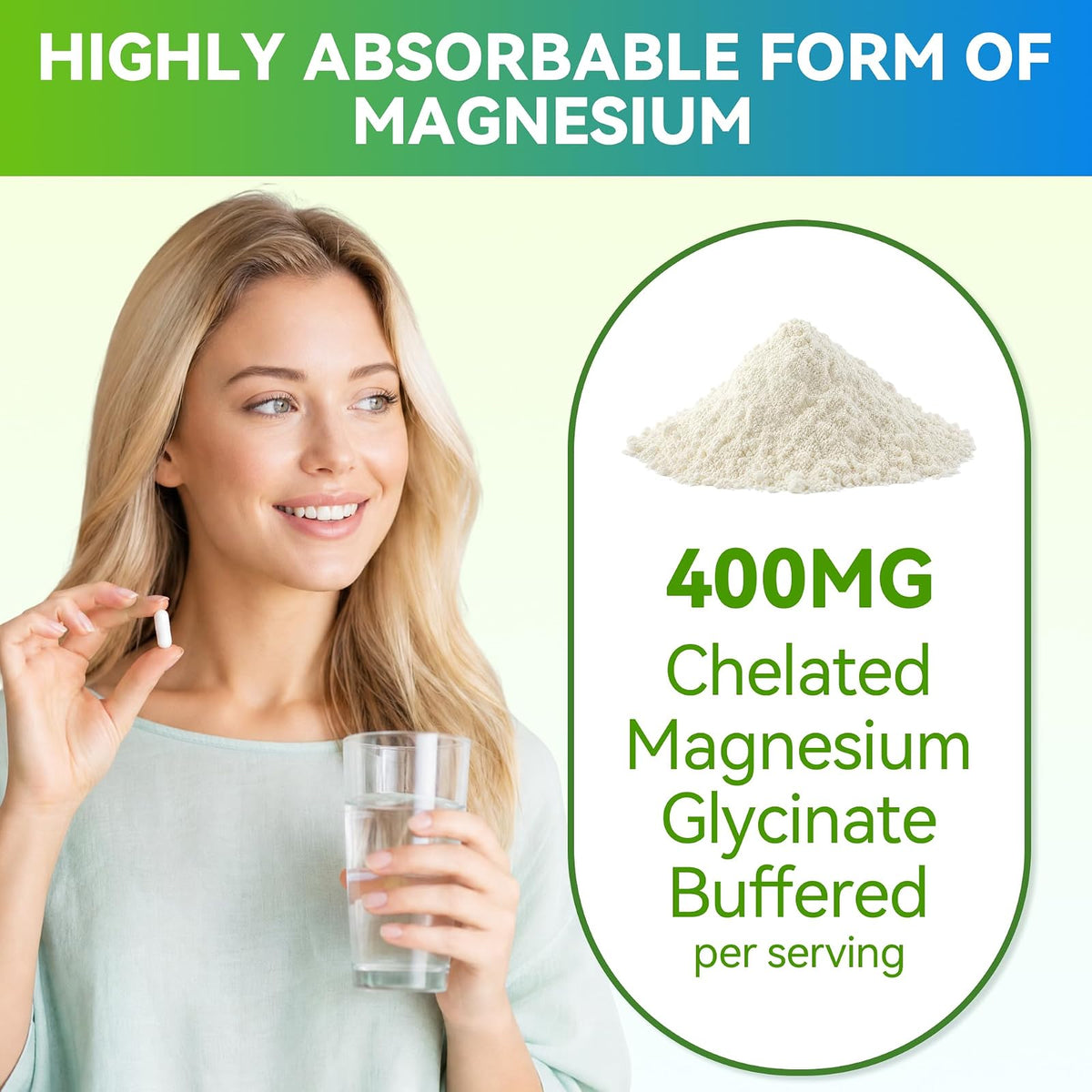 Magnesium glycinate for stress relief
