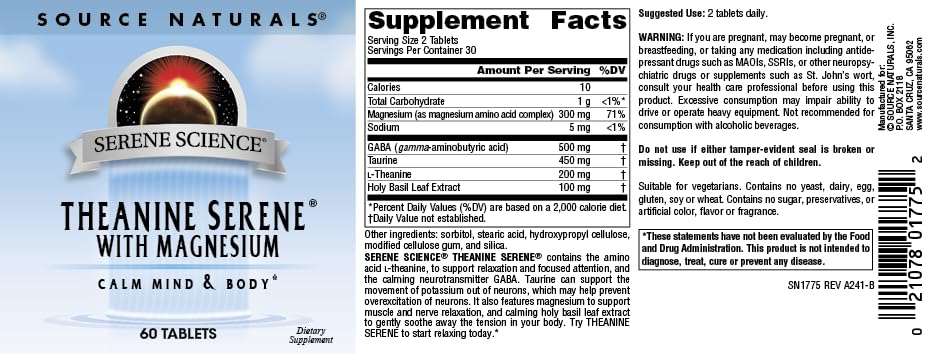 Magnesium glycinate for stress relief