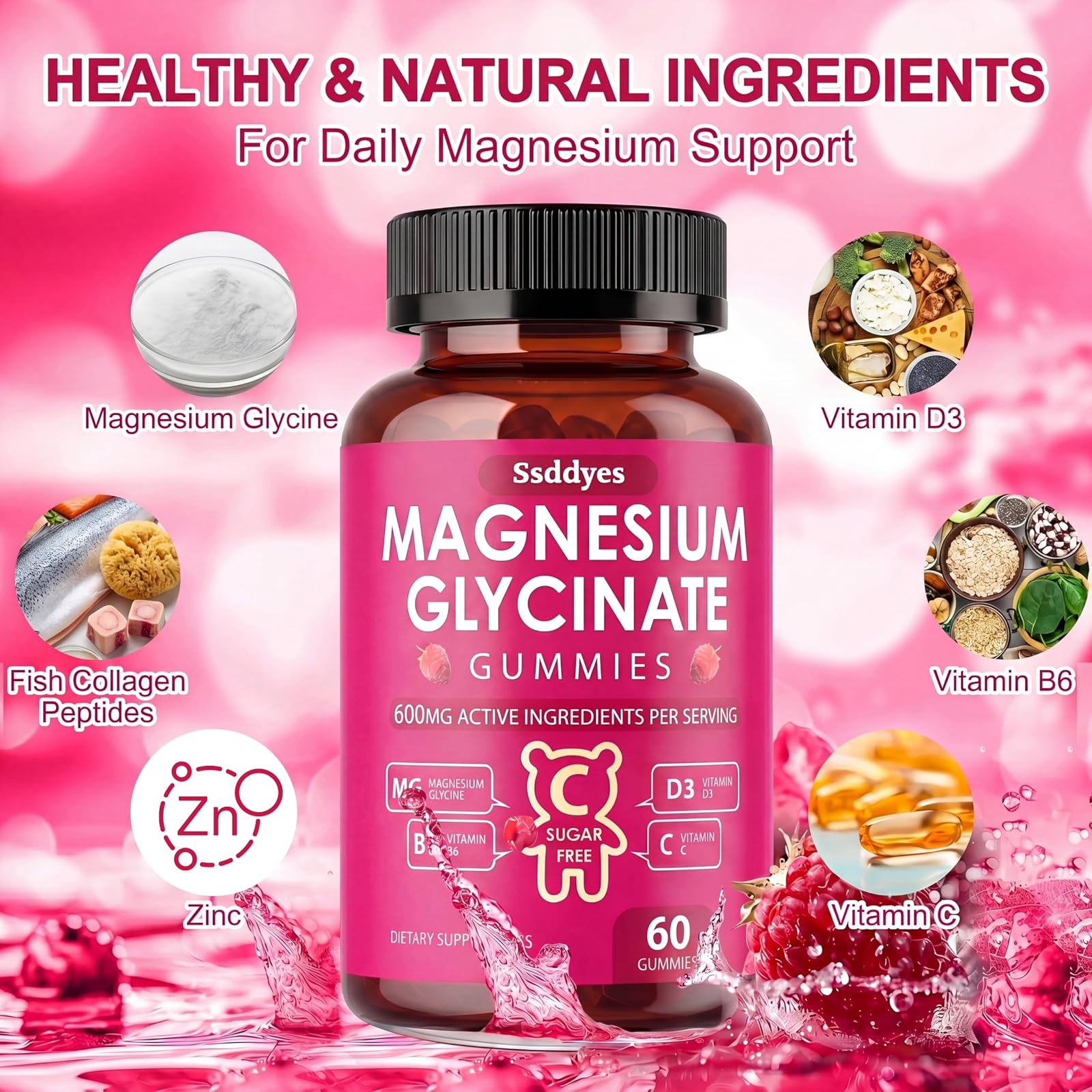Magnesium glycinate for stress relief