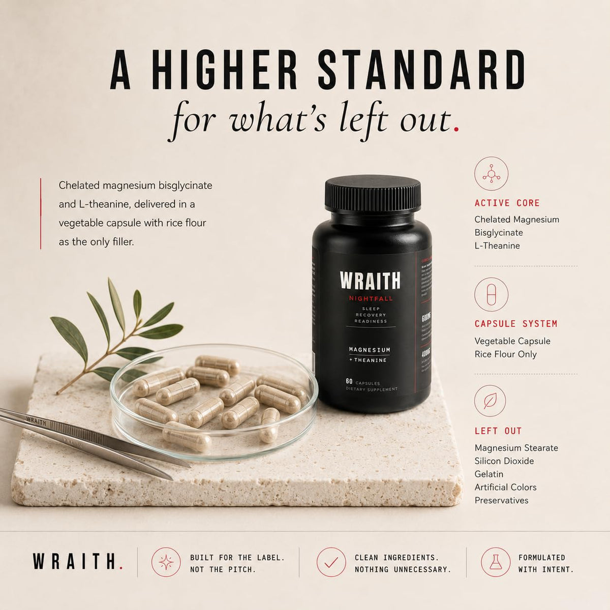 Magnesium glycinate for stress relief