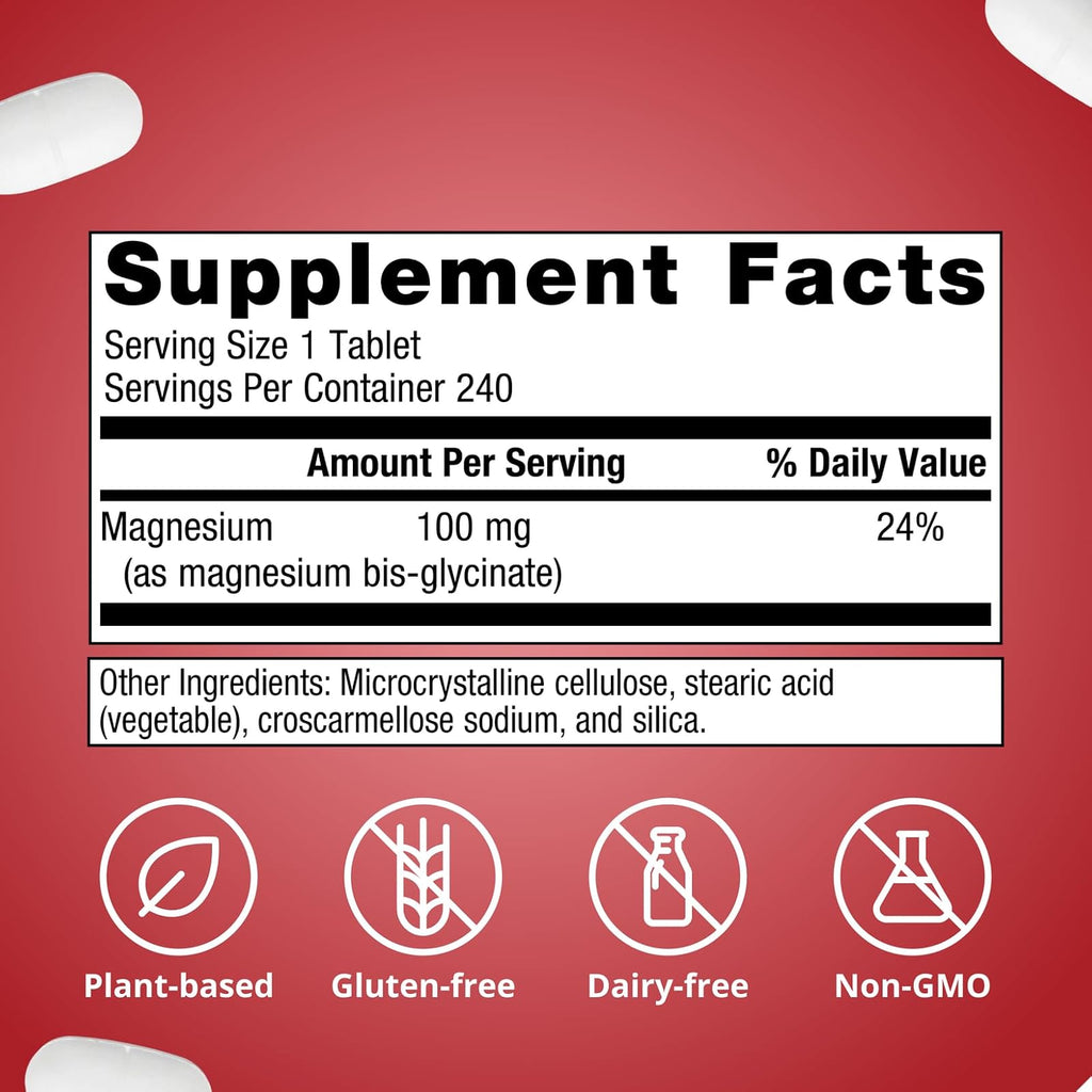 Magnesium glycinate for stress relief