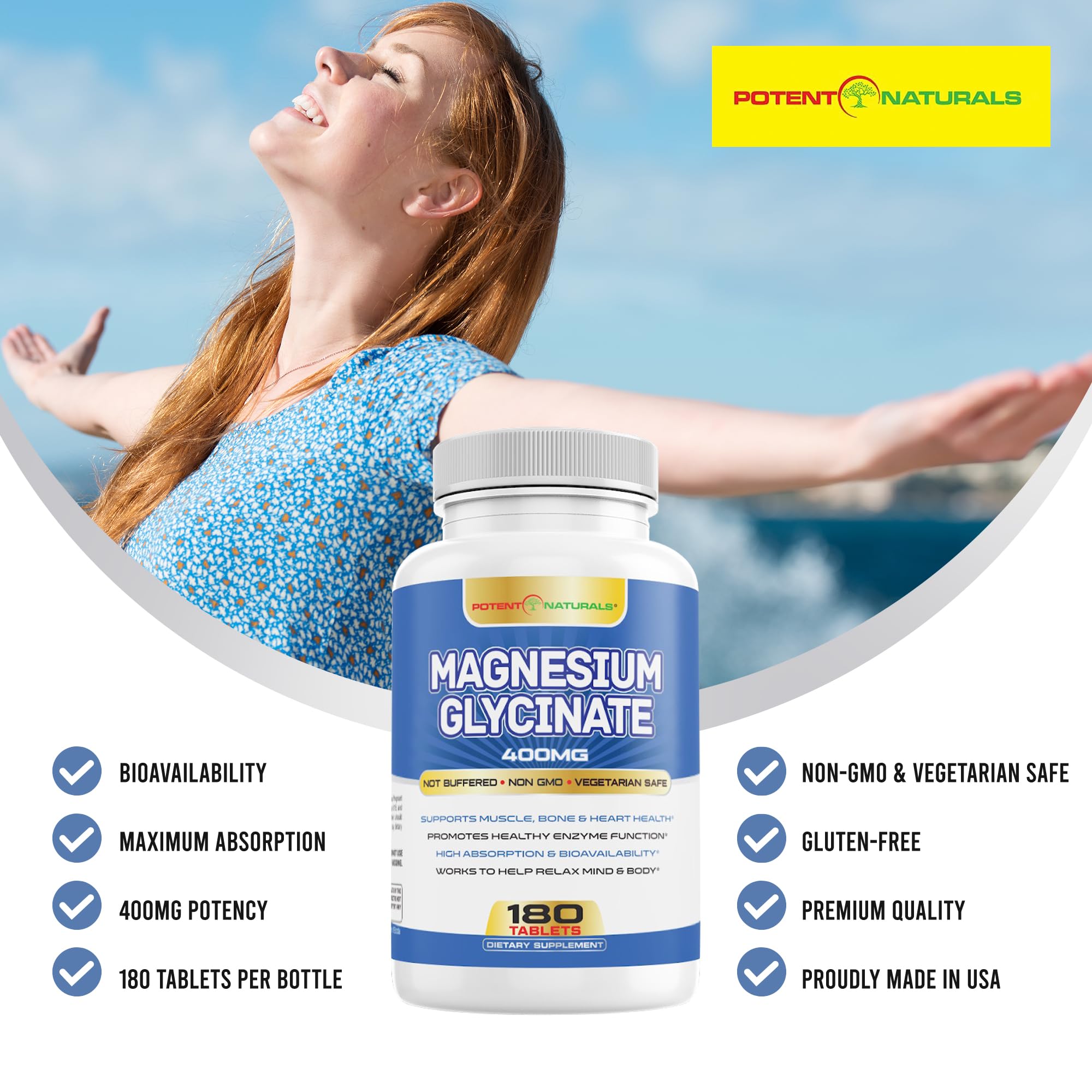 Magnesium glycinate for stress relief