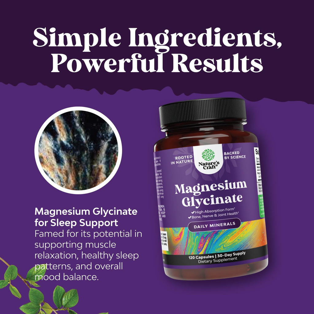 Magnesium glycinate for stress relief