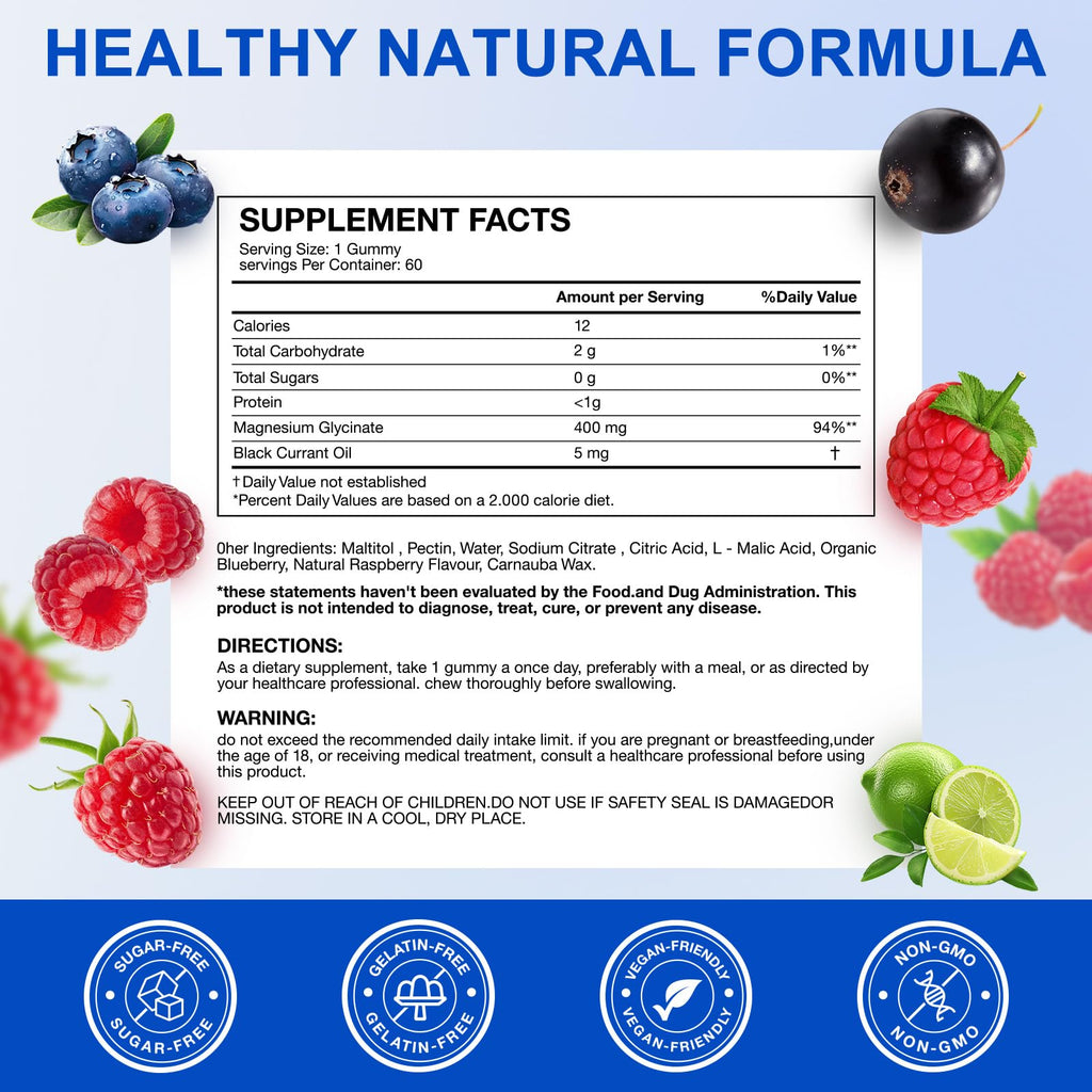 Magnesium Glycinate gummies for better digestion