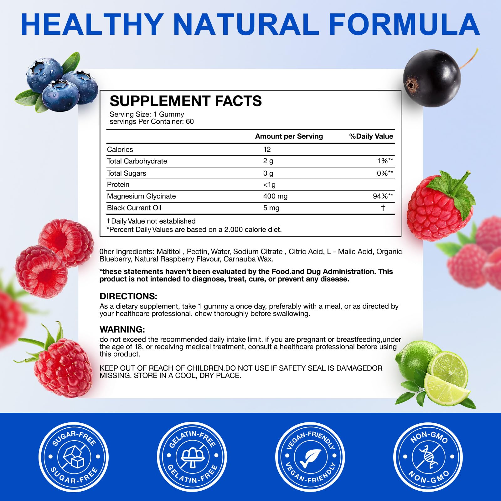 Magnesium Glycinate gummies for better digestion