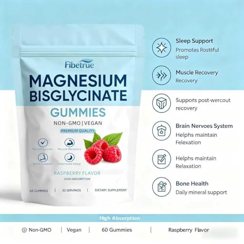 Magnesium glycinate gummies for better sleep quality