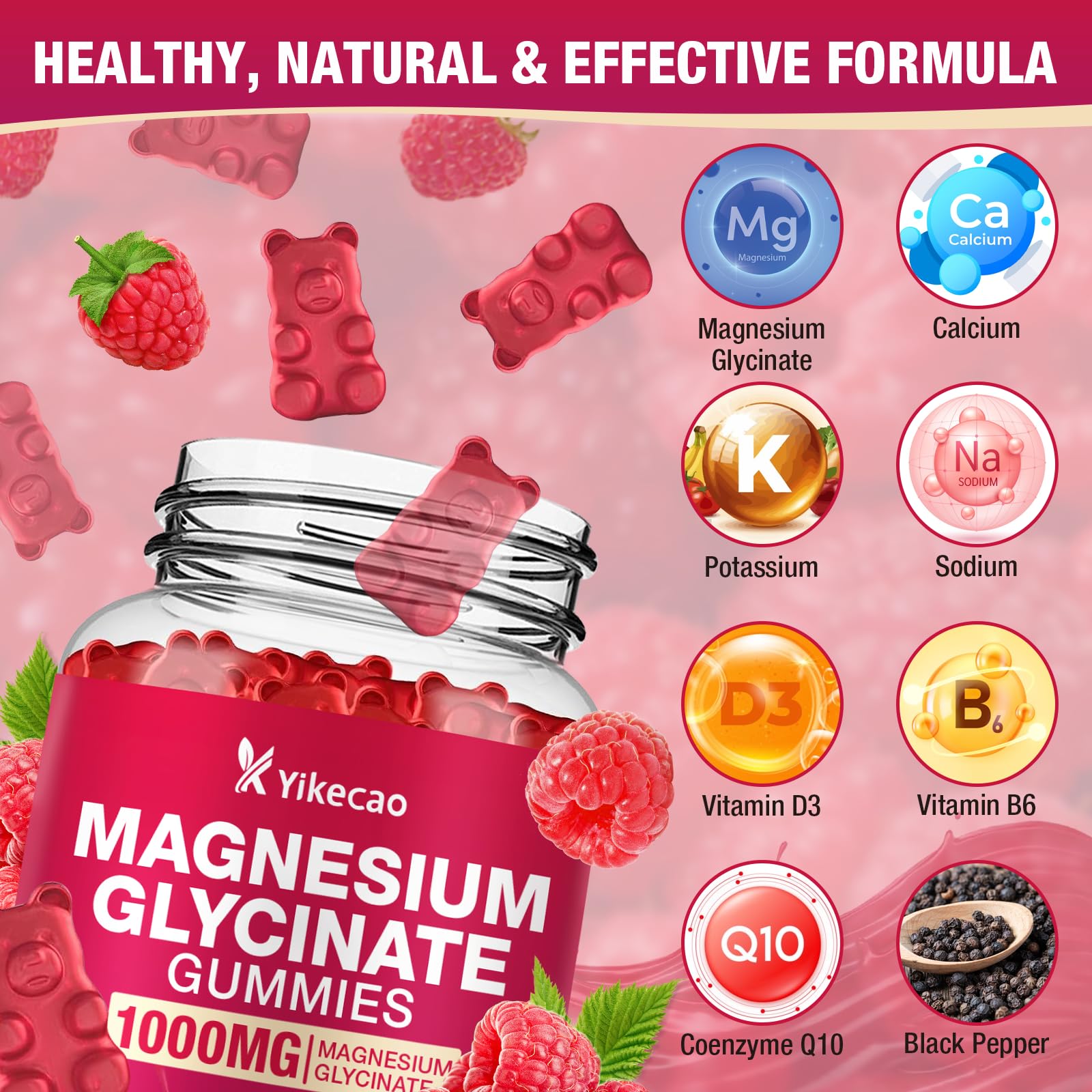 Magnesium glycinate gummies for better sleep