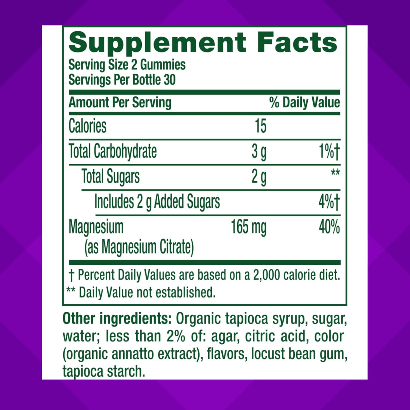 magnesium glycinate gummies for health