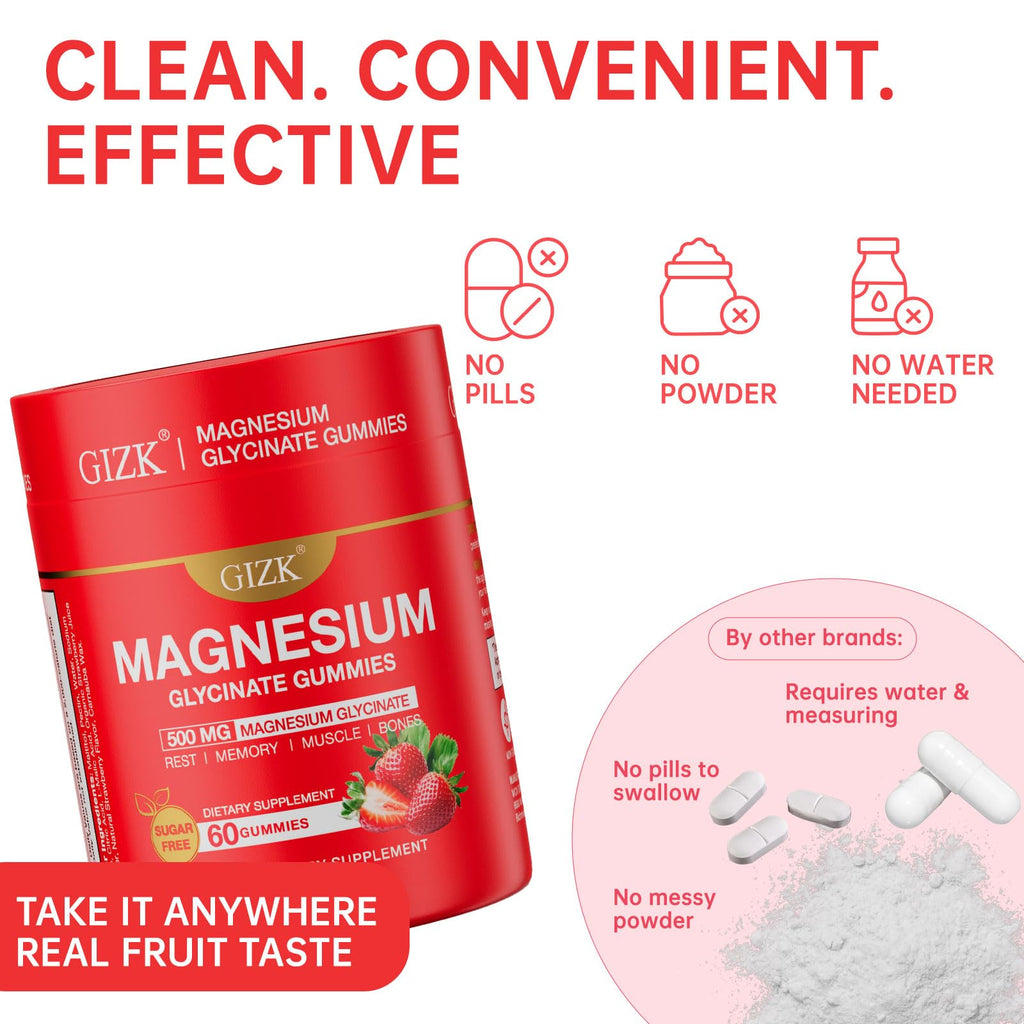 Magnesium glycinate gummies for improved mood