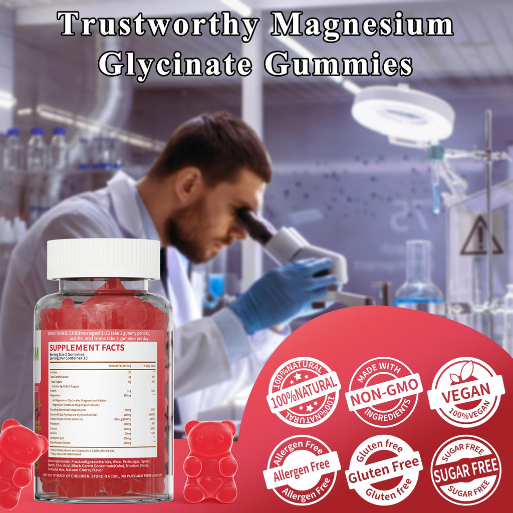 Magnesium Glycinate gummies for muscle recovery