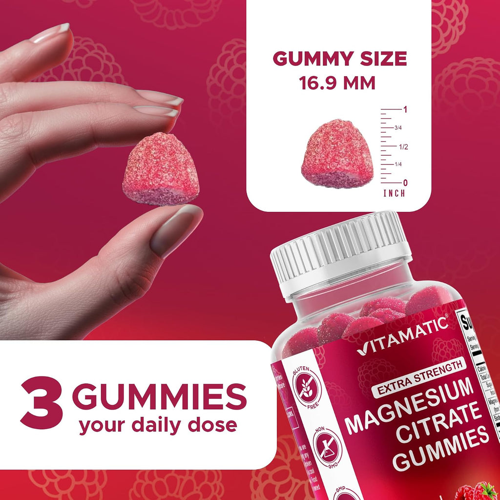 Magnesium glycinate gummies for muscle support
