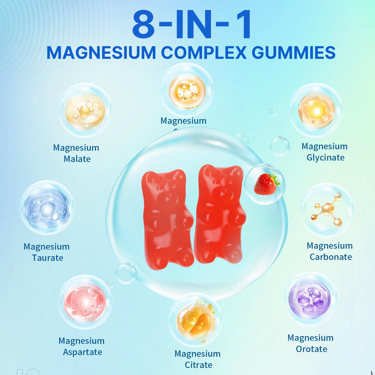 Magnesium glycinate gummies for muscle support