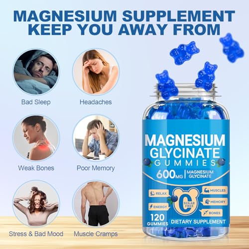 Magnesium glycinate gummies for muscle support