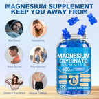 Magnesium glycinate gummies for muscle support