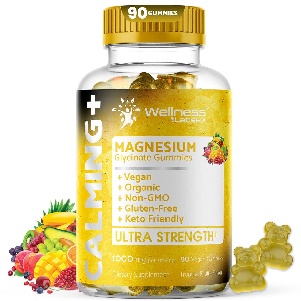Magnesium glycinate gummies for relaxation