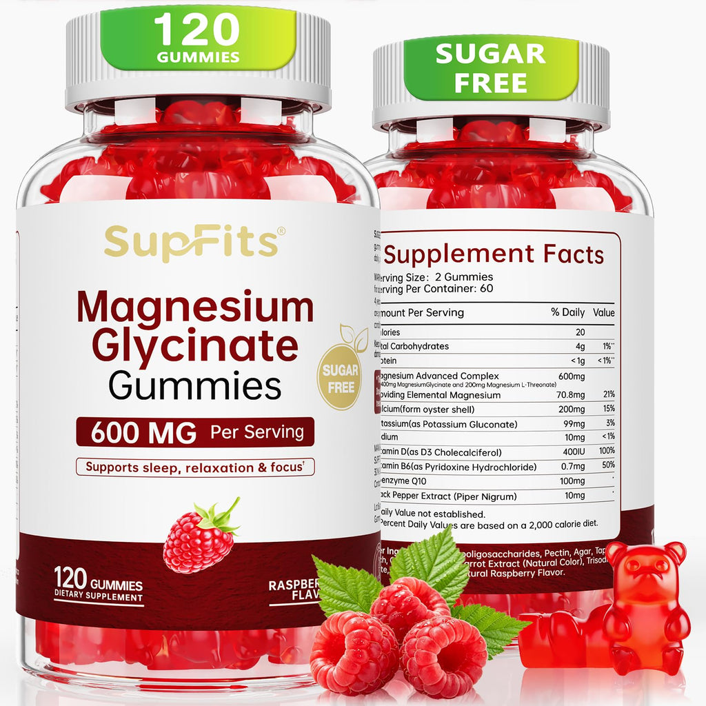 Magnesium glycinate gummies for relaxation