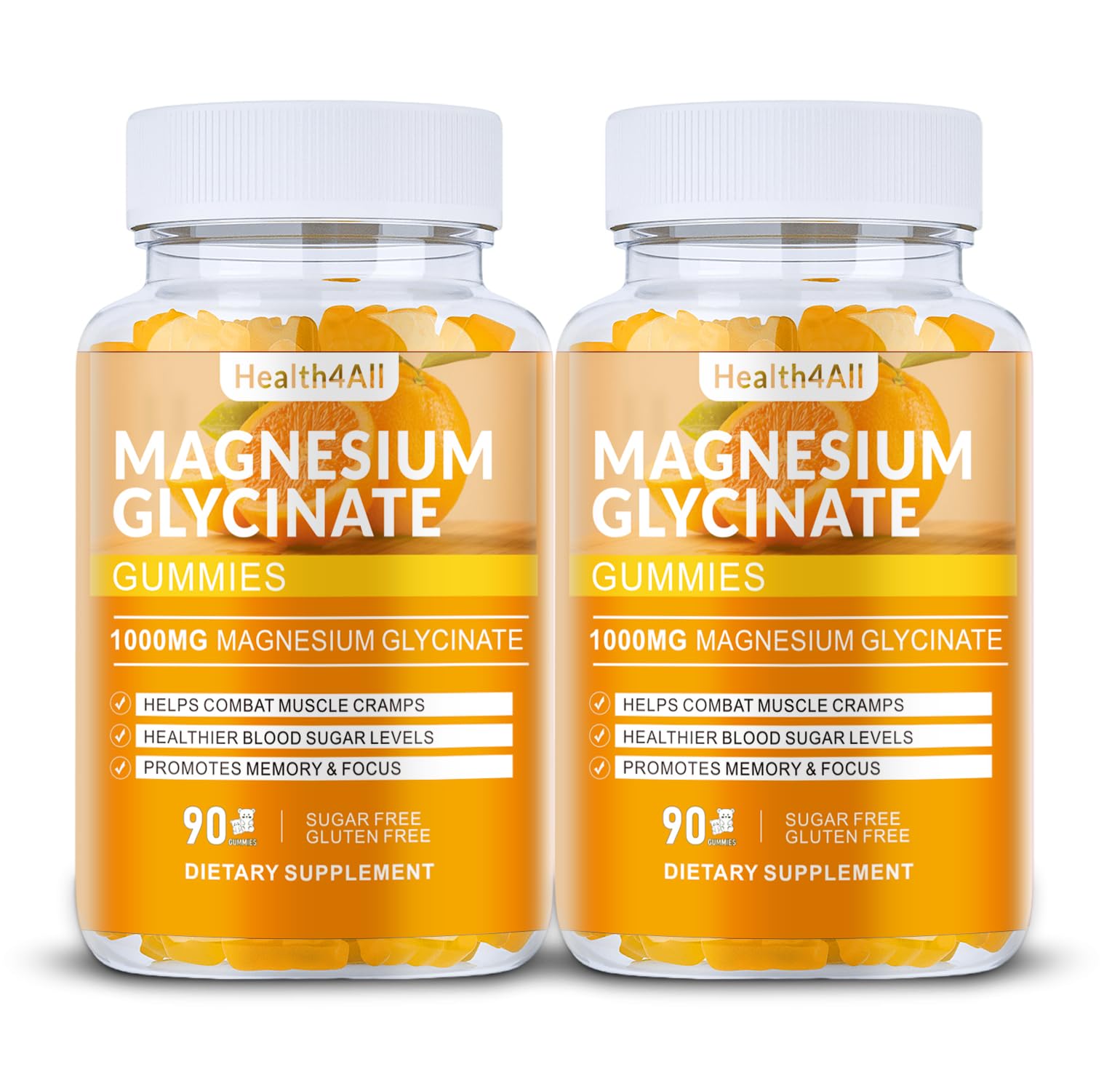 Magnesium glycinate gummies for relaxation