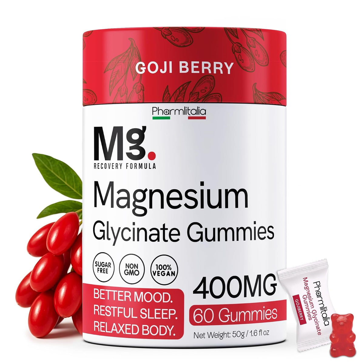 Magnesium glycinate gummies for relaxation