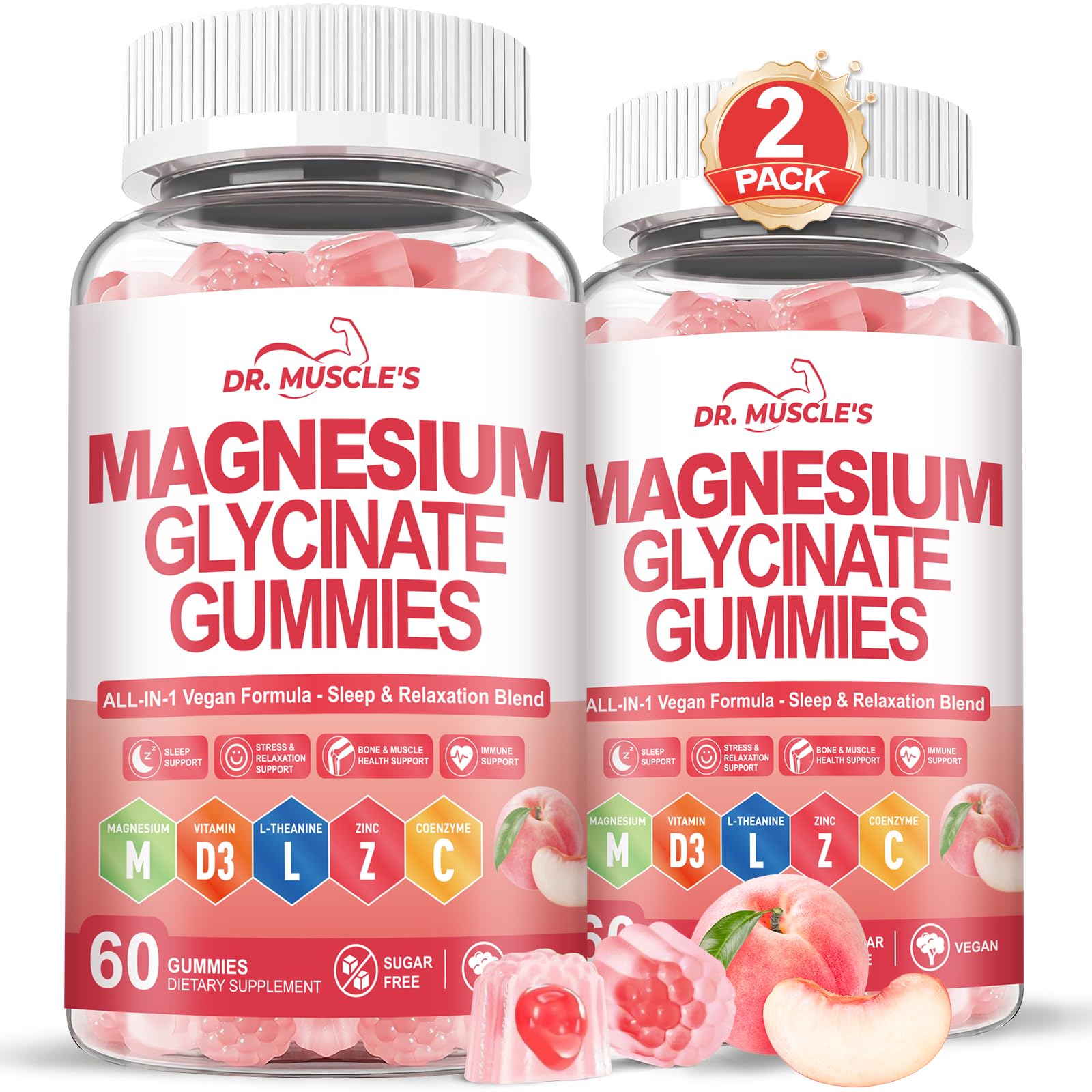 Magnesium glycinate gummies for relaxation