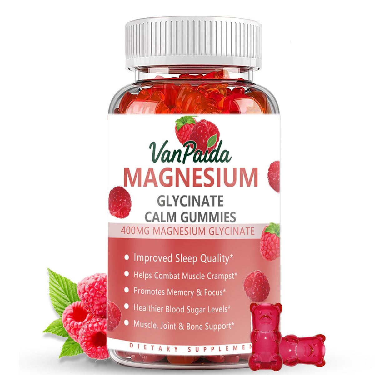Magnesium glycinate gummies for relaxation