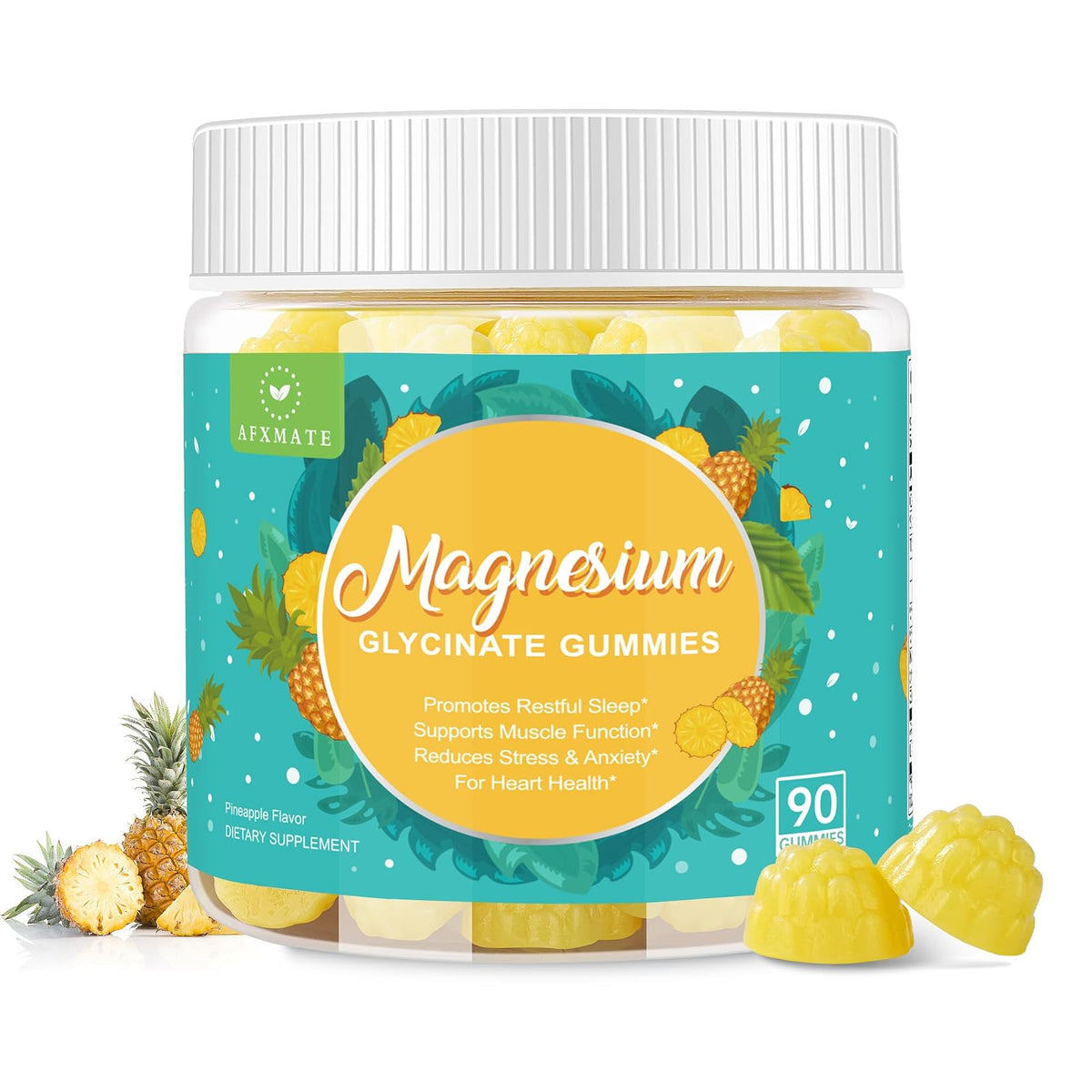 Magnesium glycinate gummies for relaxation