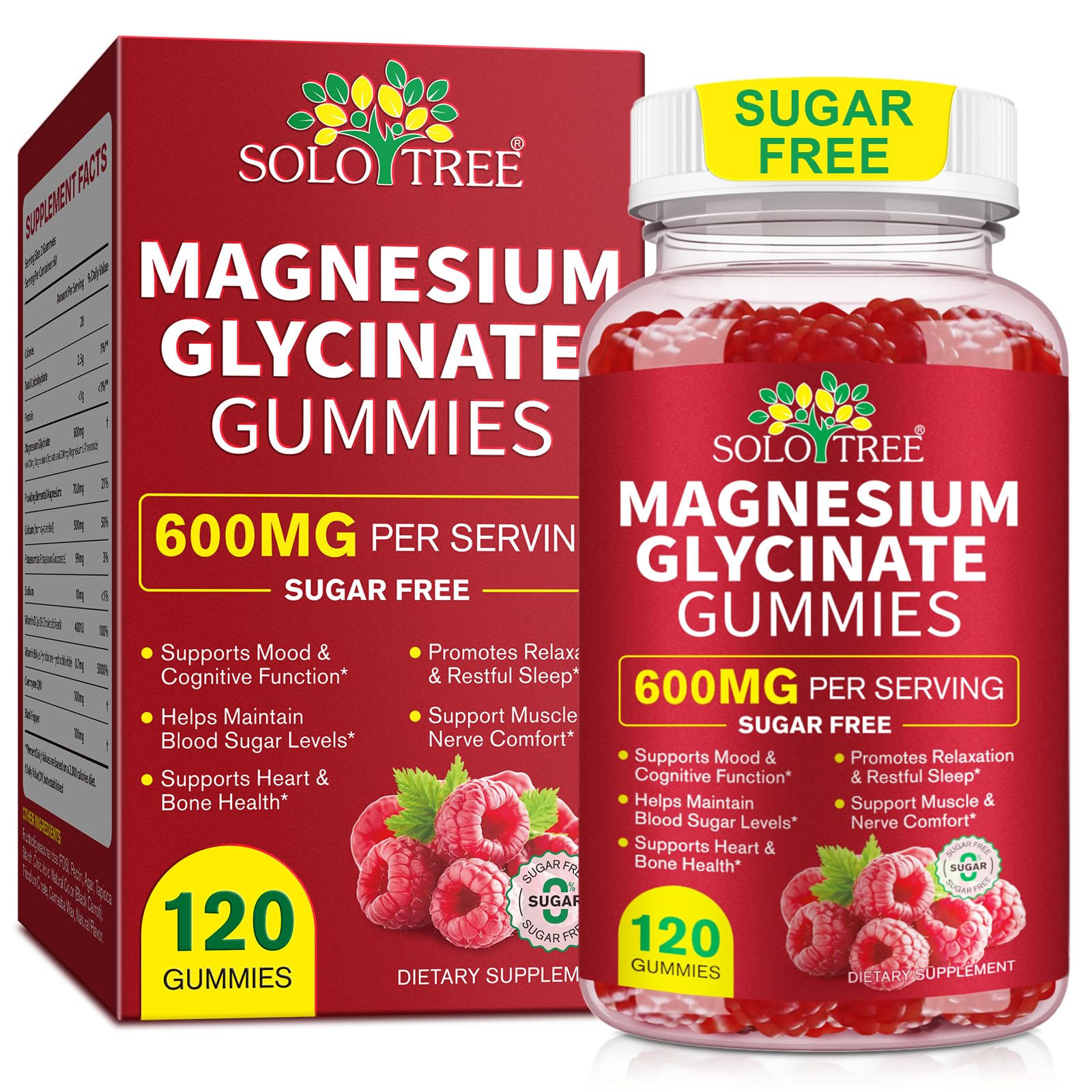 Magnesium glycinate gummies for relaxation