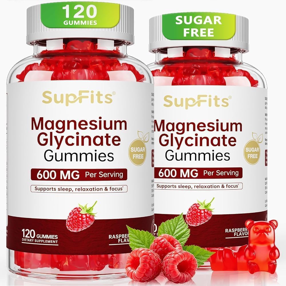 Magnesium glycinate gummies for relaxation