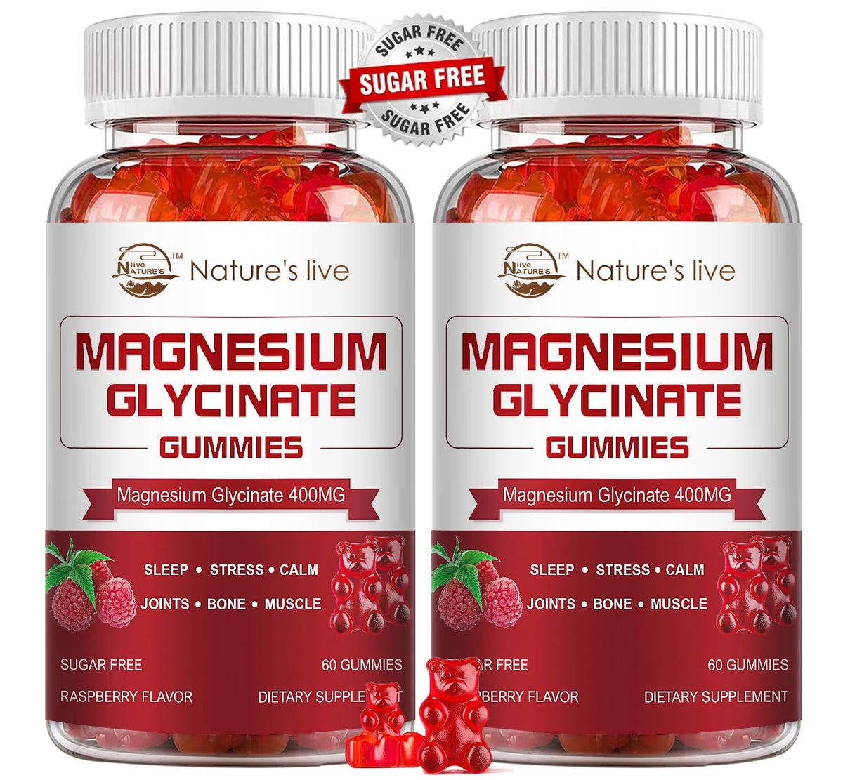Magnesium glycinate gummies for relaxation