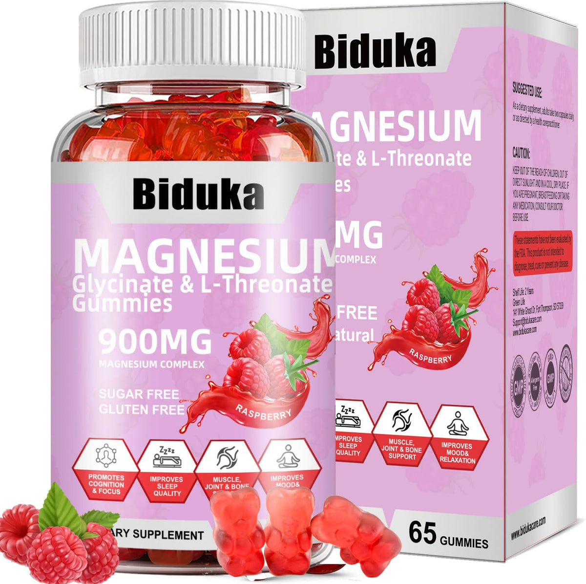 Magnesium glycinate gummies for relaxation