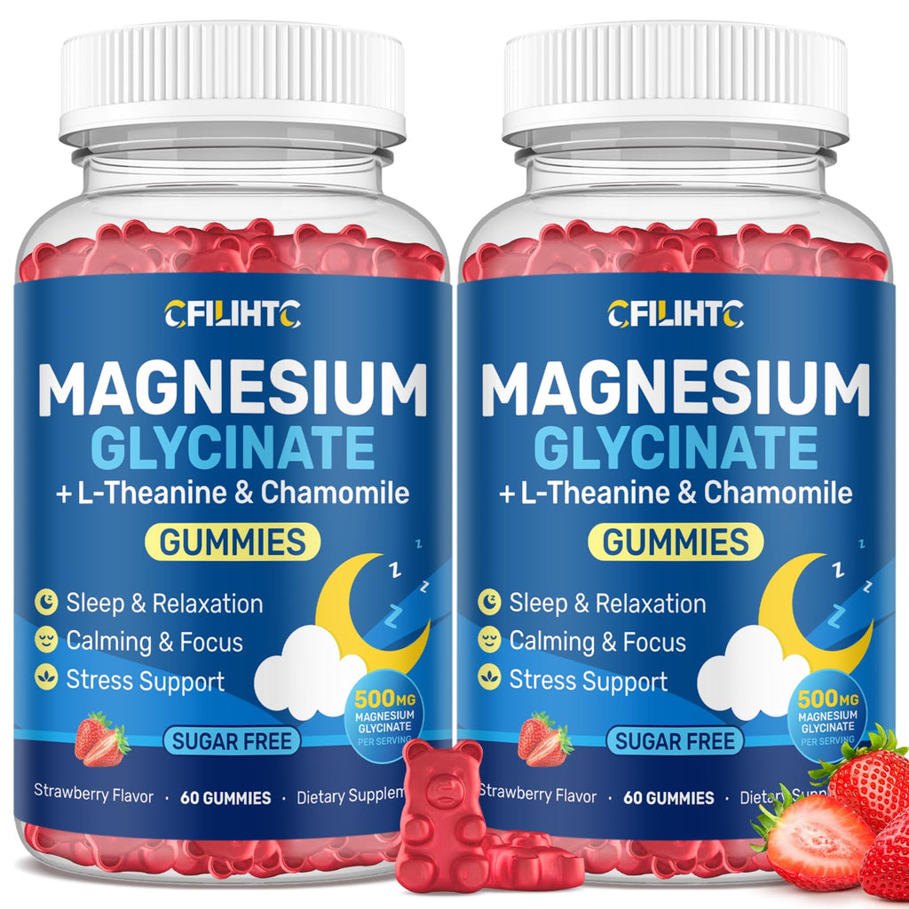Magnesium glycinate gummies for relaxation
