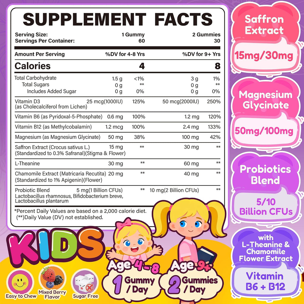 Magnesium Glycinate gummies for stress relief