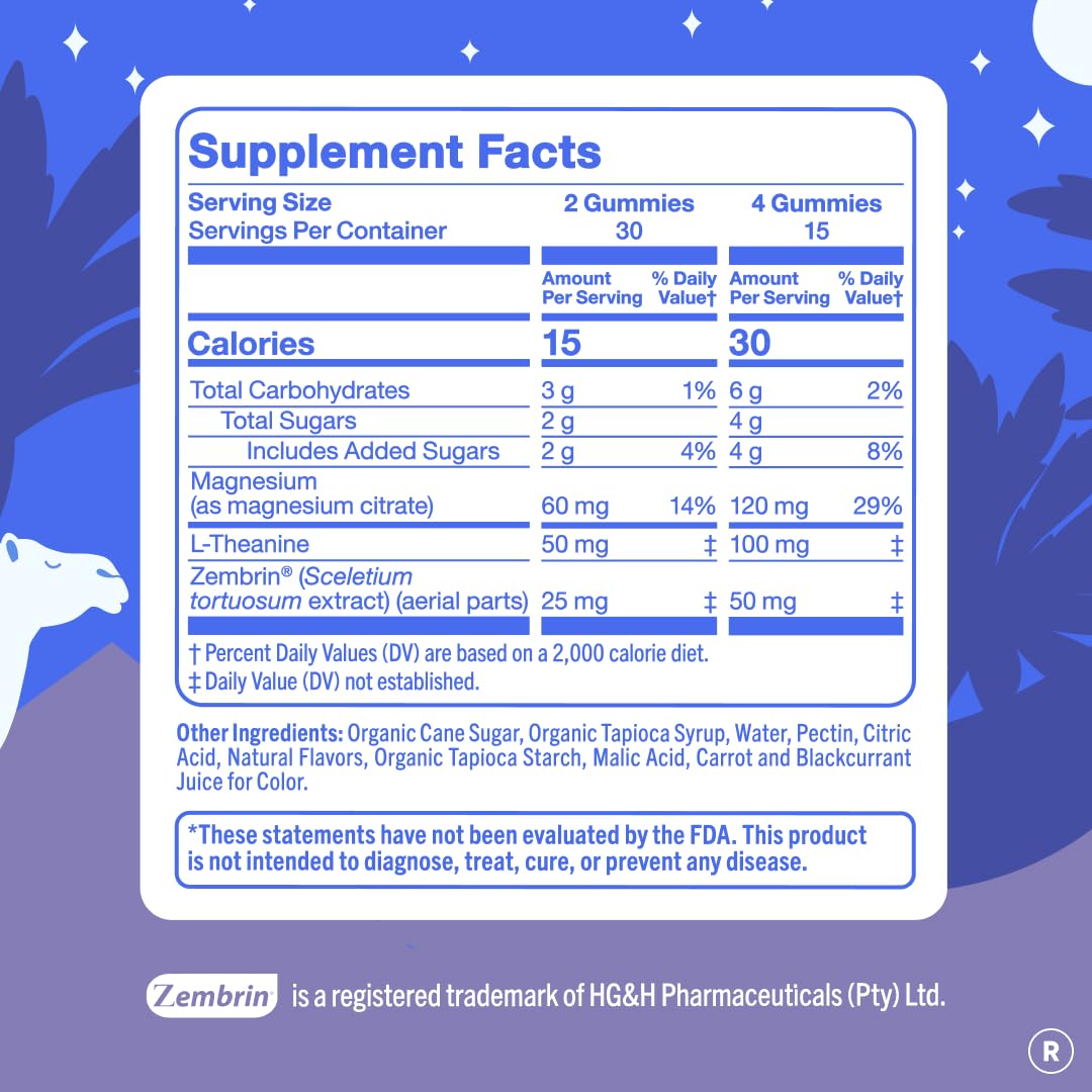 Magnesium glycinate gummies for stress relief