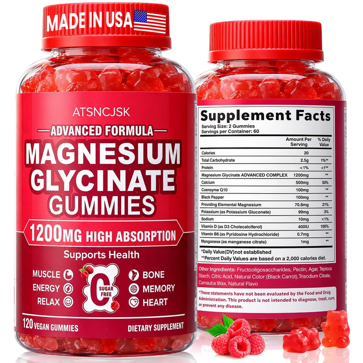 Magnesium Glycinate gummy supplements