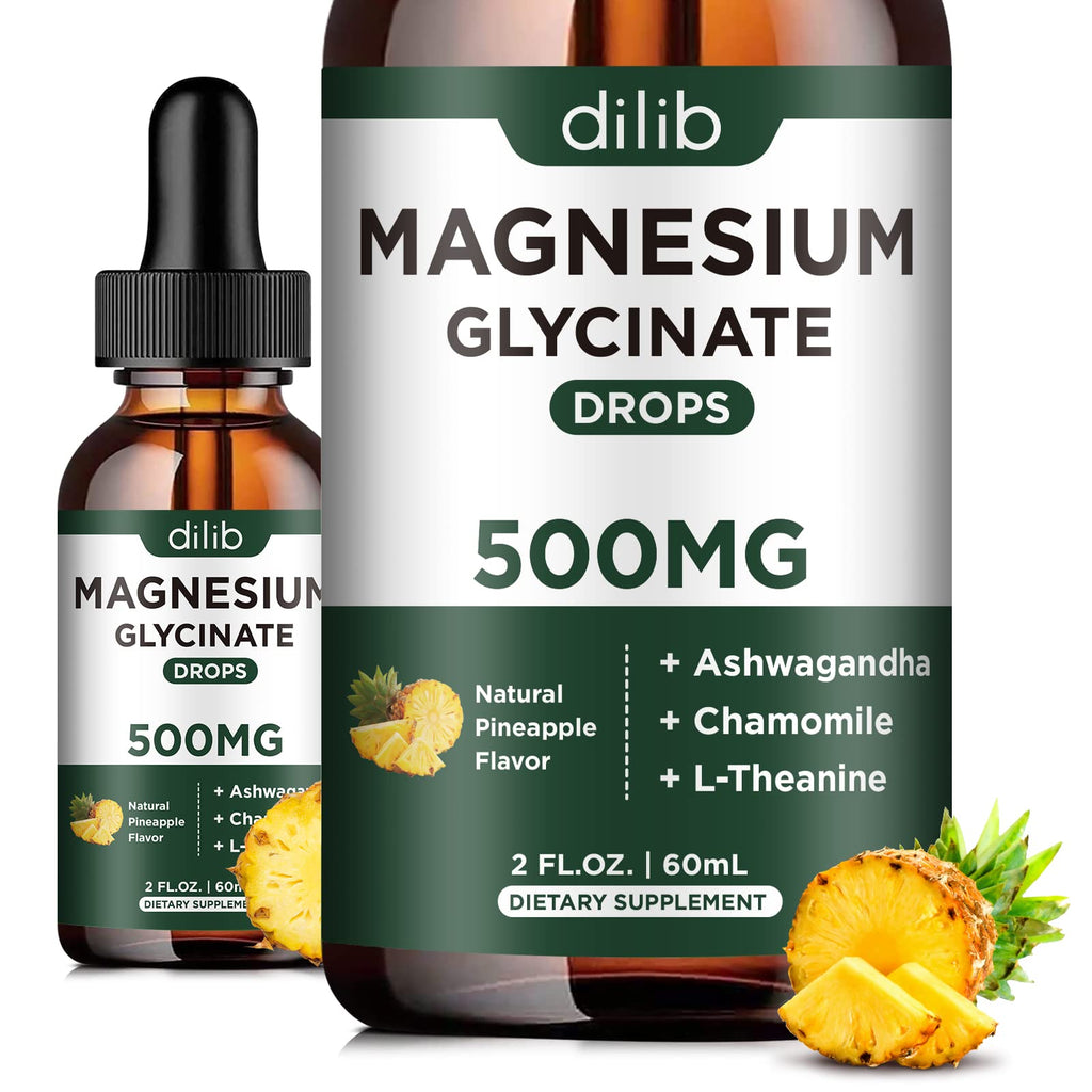 Magnesium glycinate liquid drops for relaxation