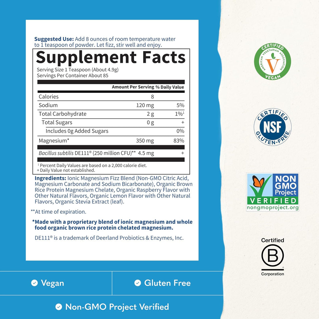 Magnesium glycinate powder for relaxation