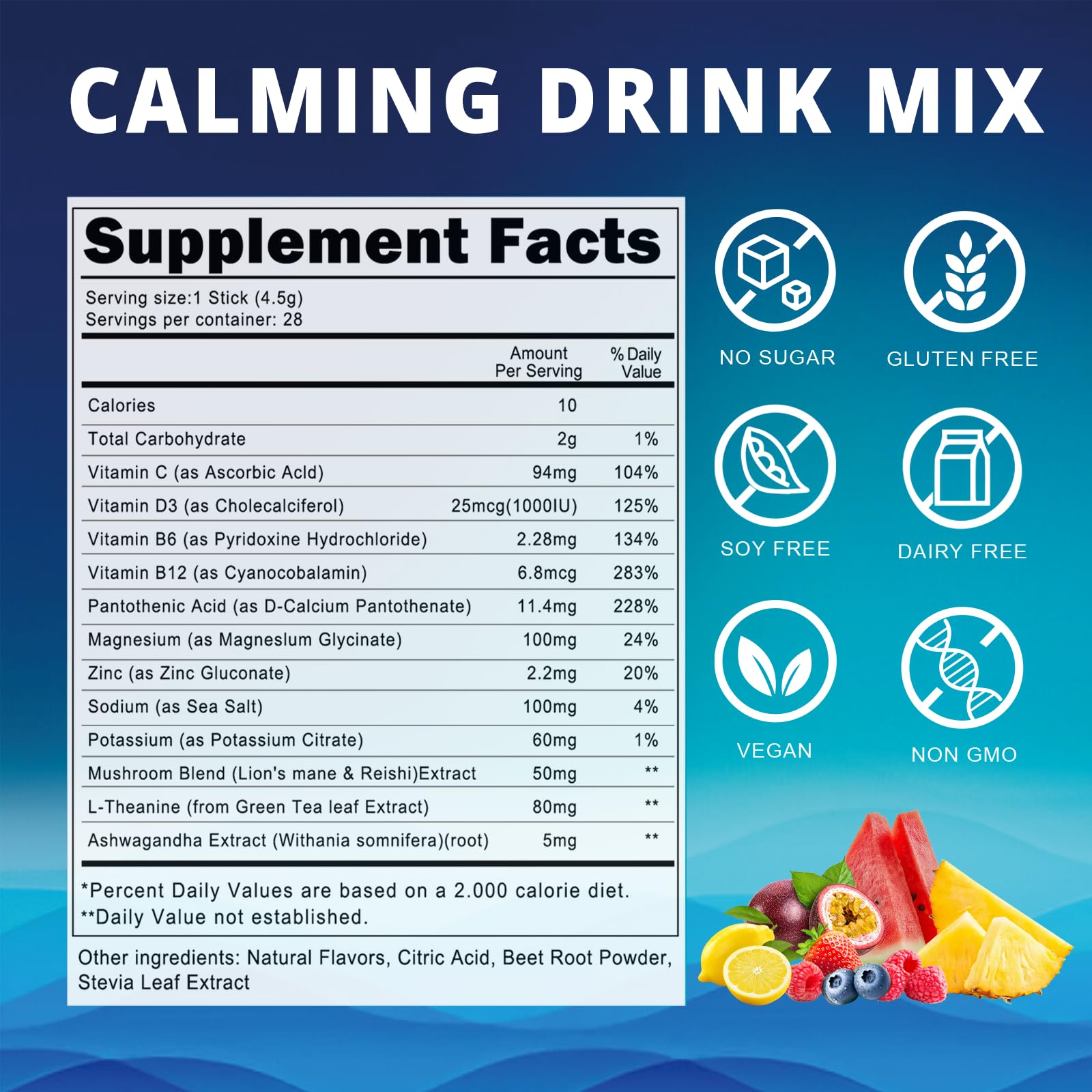Magnesium glycinate powder for relaxation