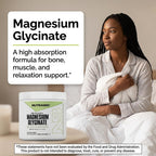 Magnesium glycinate powder for sleep support