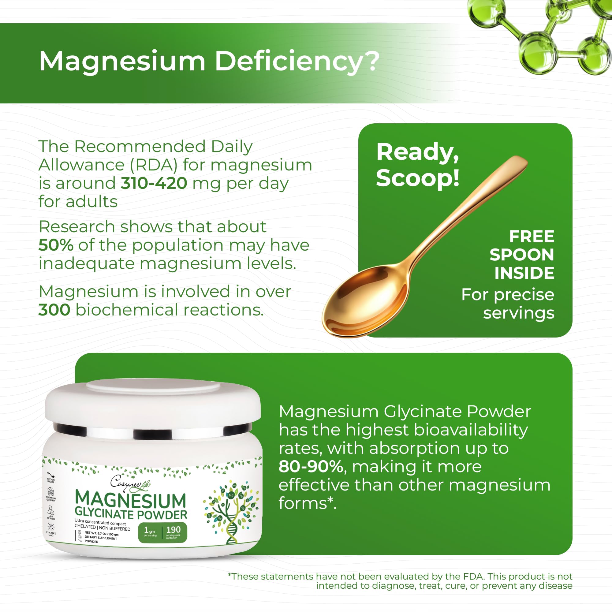 magnesium glycinate powder for wellness