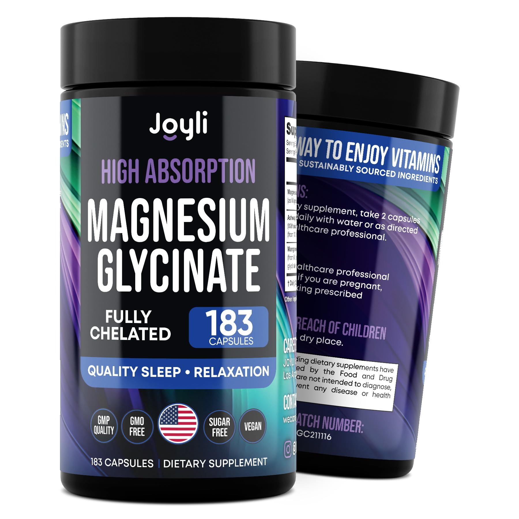 magnesium glycinate sleep support capsules