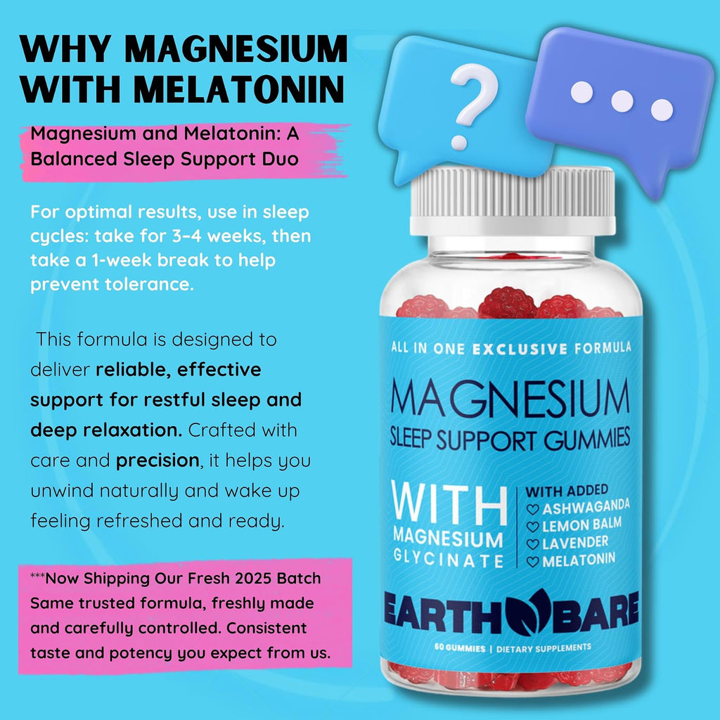 Magnesium glycinate sleep support gummies