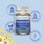 Magnesium glycinate softgels for stress relief