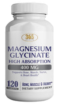 Magnesium glycinate supplement for relaxation