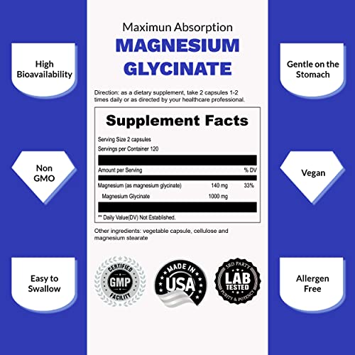 magnesium glycinate supplement for stress relief