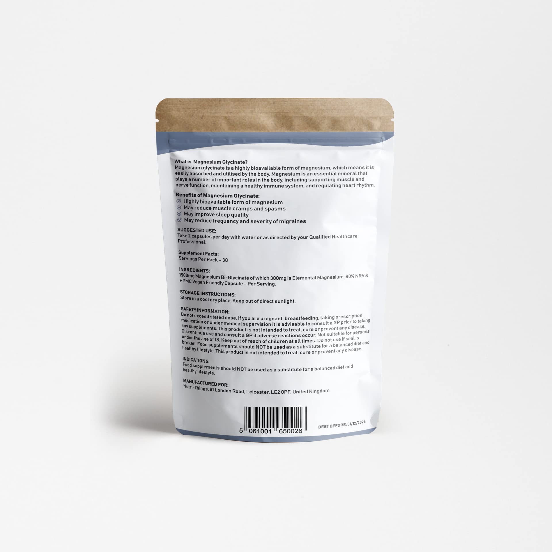 magnesium glycinate supplement for total relief