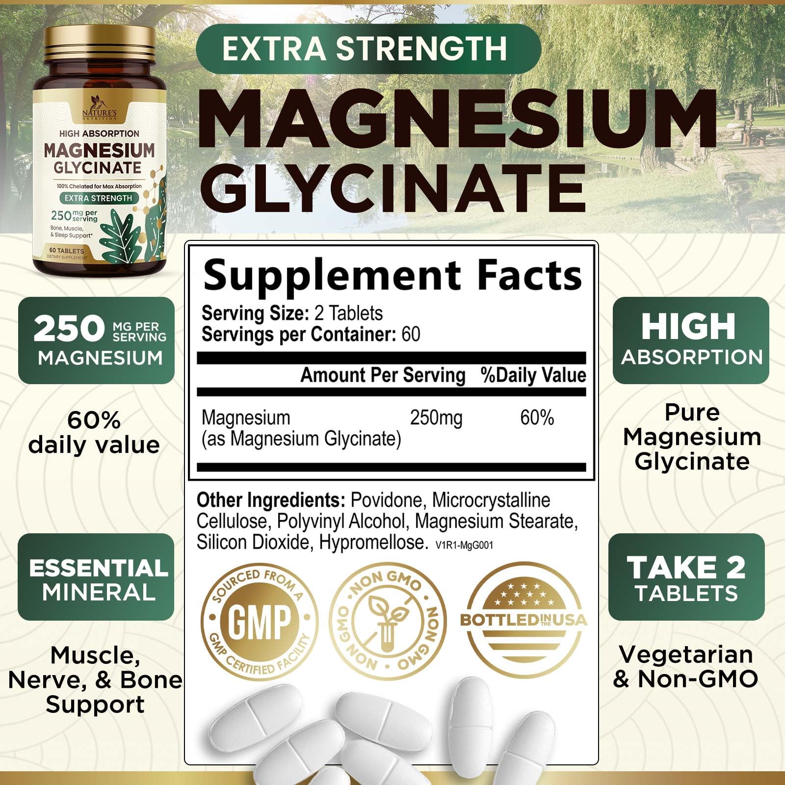 magnesium glycinate tablets for better sleep