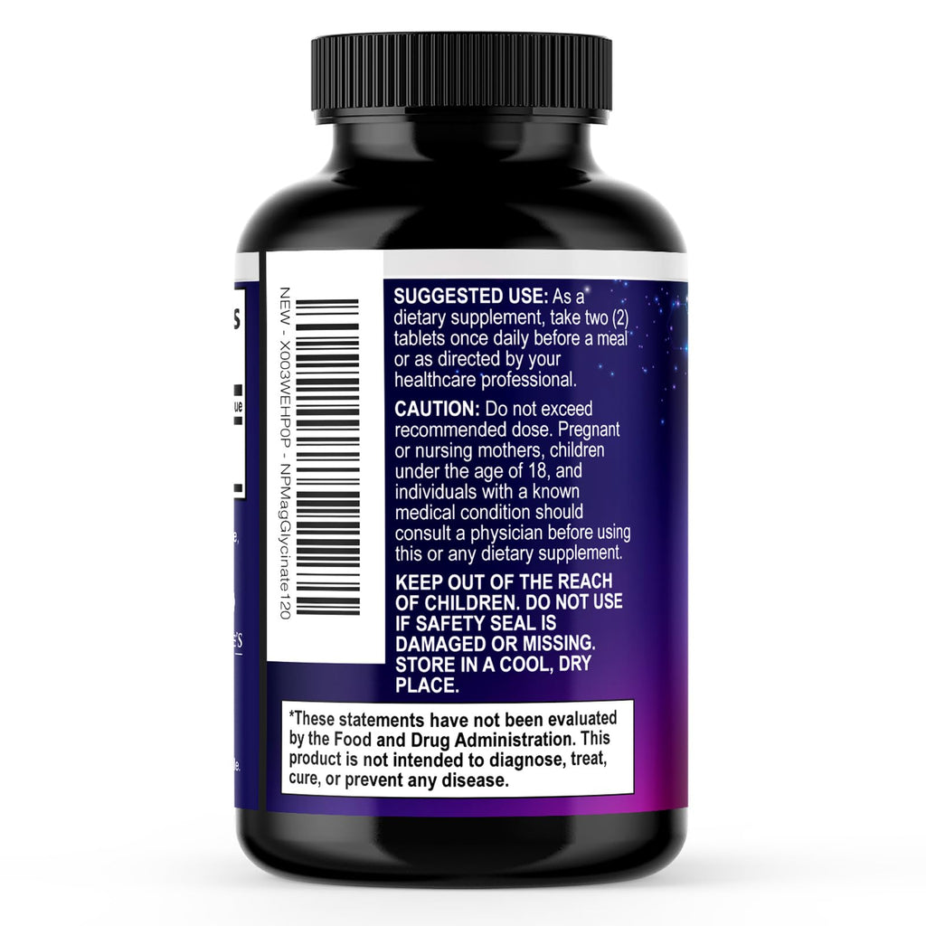 Magnesium glycinate tablets for restful nights