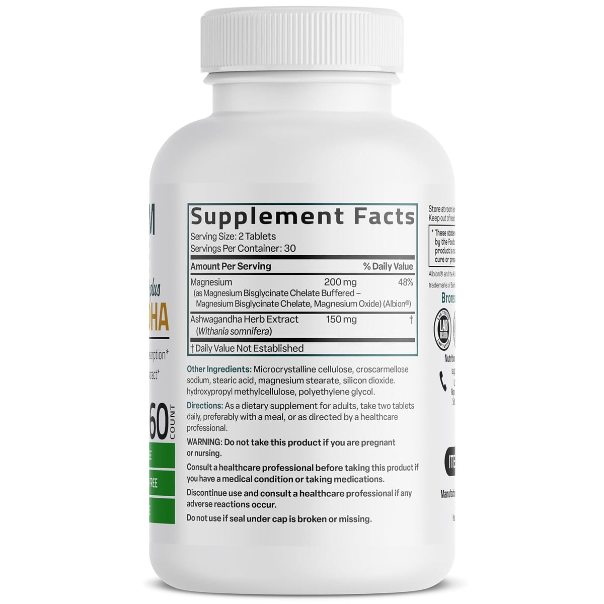 Magnesium Glycinate with Ashwagandha benefits