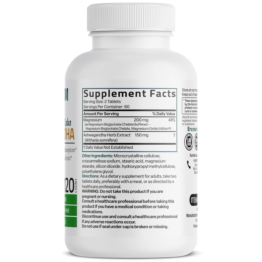 Magnesium Glycinate with Ashwagandha benefits